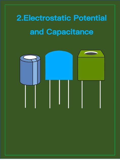 02 Electrostatic Potential And Capacitance Pdf Capacitance Capacitor