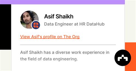 Asif Shaikh Data Engineer At Hr Datahub The Org