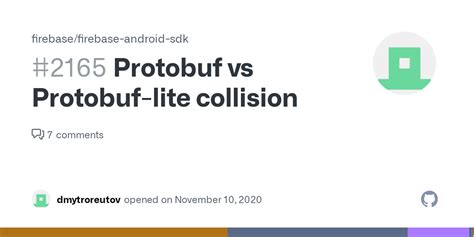Protobuf Vs Protobuf Lite Collision Issue Firebase Firebase Android Sdk GitHub