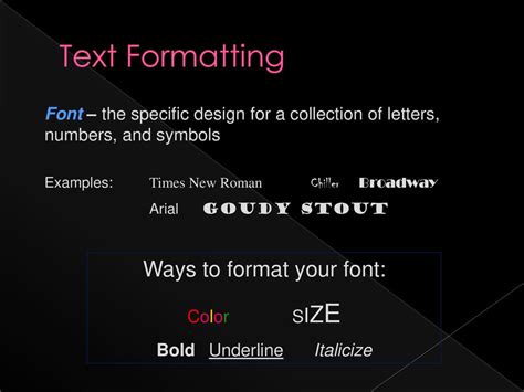 Formatting And Editing Skills Ppt Download