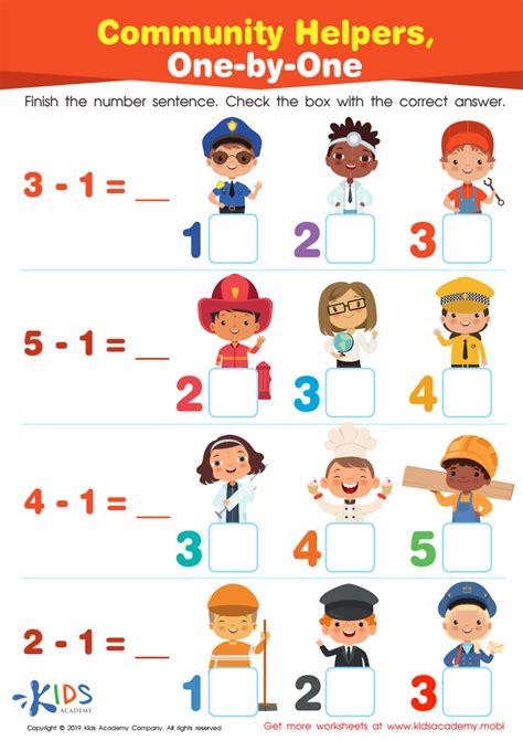 Community Helpers Grade 1 Worksheets