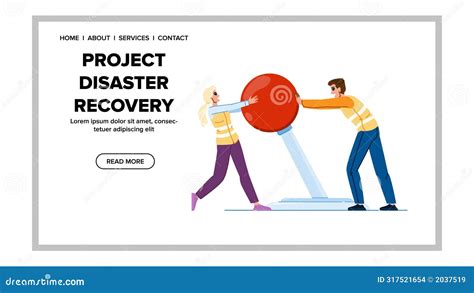 Mitigation Proect Disaster Recovery Vector Stock Vector Illustration