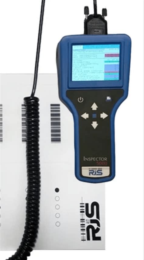 Handheld Rjs Inspector 5000 Auto Optic Barcode Verifier Wired Corded Linear Laser At