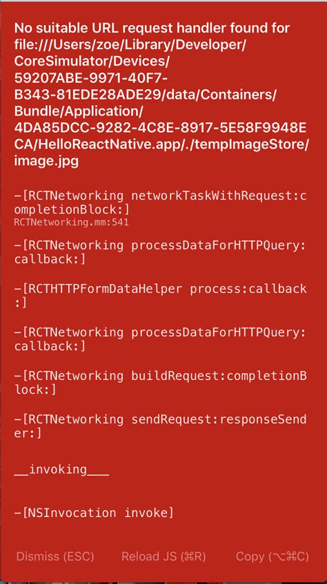 React Native Fetch File Upload Error Stack Overflow