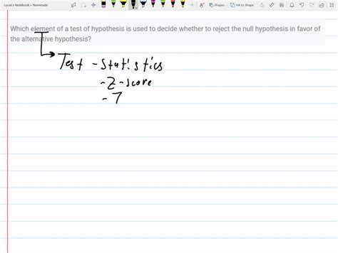 Solvedwhich Of The Elements Of A Test Of Hypothesis Can And Should Be Specified Prior To