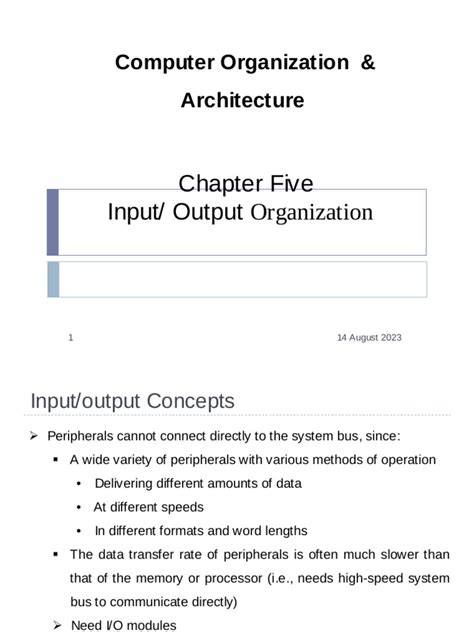 chapter 5 pdf input output central processing unit