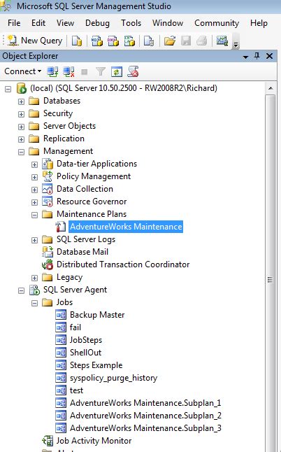 Stairway To Sql Server Agent Level 11 Maintenance Plan Jobs