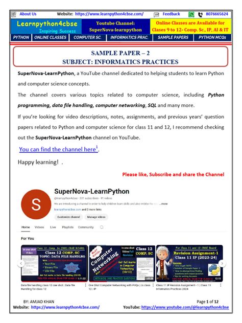 Python Online Classes And Sample Papers Pdf Data Management Software
