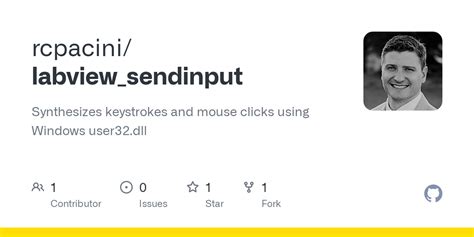 Github Rcpacinilabviewsendinput Synthesizes Keystrokes And Mouse