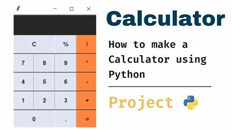 How To Make A Calculator App In Python And Tkinter A Beginners Python Project Tutorial Joao