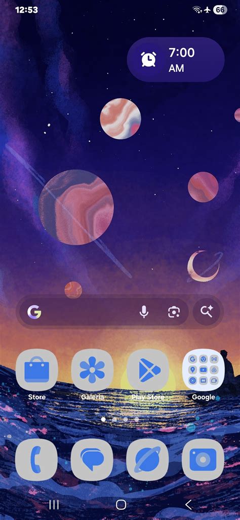 Galaxy Com Estética De 2026 🌌 Tema Cosmic Blue Samsung Members