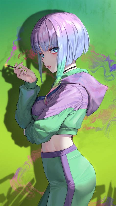 Lucy In A Jacket And Yoga Pants Cyberpunk Edgerunners Ranimeyogapants