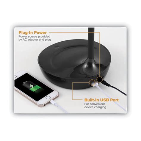 Konnect Gooseneck Desk Lamp Black