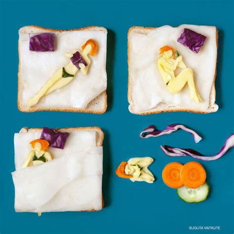 Woman Transforms Food Into Art To Promote Body Positivity Photos