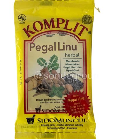 Jual Jamu Pegal Linu Komplit Sidomuncul Herbal Serbuk 7 Gram Shopee Indonesia