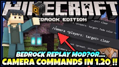 Camera Commands In 1 20 🎥 Update In June ⚒️minecraft Bedrock Replay Mod Next Youtube