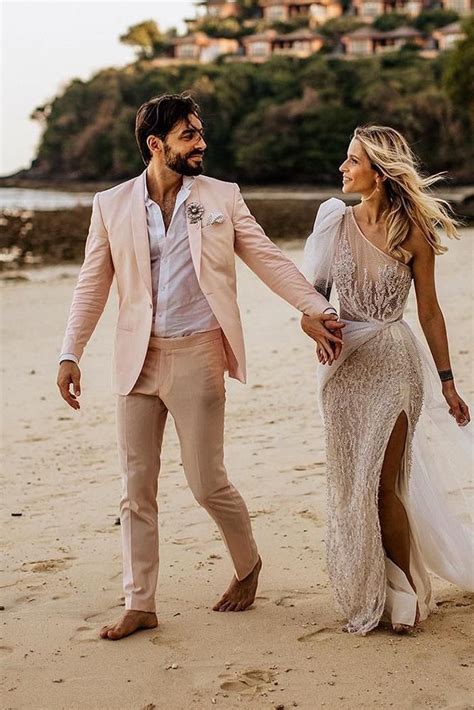 Casual Beach Wedding Attire For Bride And Groom 60 Photos
