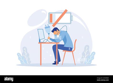 Stressed Characters Workload Deadline Owerworking People Workaholics With Emotional Disorder