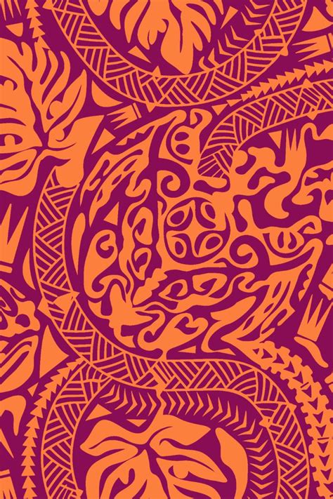 Polynesian Pattern Polynesian Pattern Textile Design