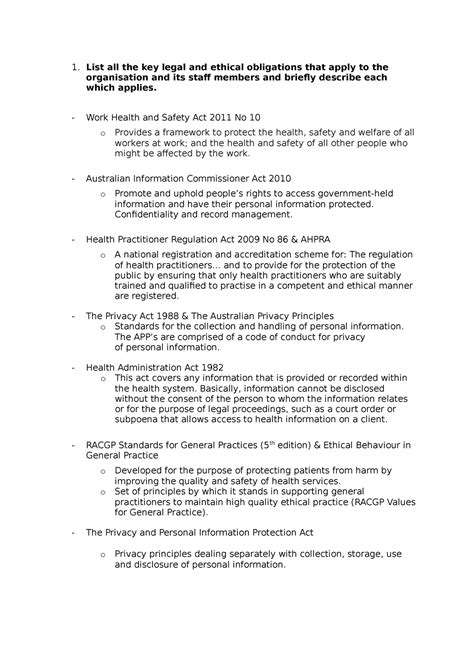 Chcleg 003 Assignment 1 Task 3 Project List All The Key Legal And