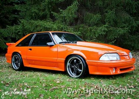 Orange Foxbody Fox Body Mustang Mustang Cars Fox Mustang