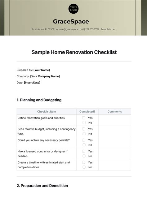 Free Home Checklist Templates Editable And Printable