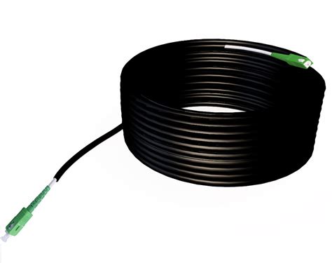 Elfcam® 250m Cordon Fibre Optique Pour Exterieur Lcapc Vers Lcapc