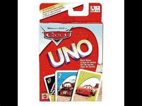 Disneypixar Cars Uno Card Game Youtube