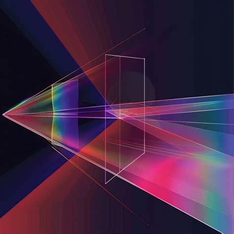 Abstract Geometric Design With Vibrant Colors And Intersecting Lines Premium Ai Generated Image