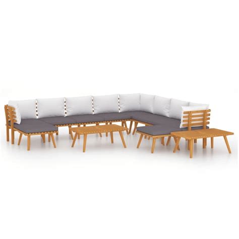 Buy Vidaxl 12 Piece Garden Lounge Set With Cushions Solid Acacia Wood