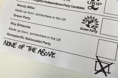 11 Things You Shouldn T Write On Your Ballot Paper Mirror Online