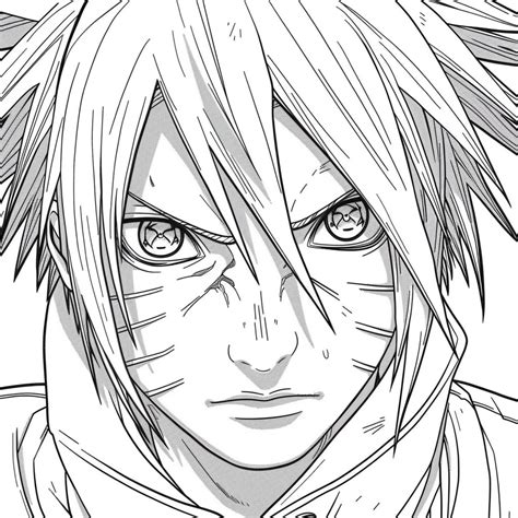 Sasuke Desenho Para Colorir