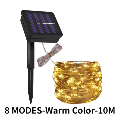 Long Solar String Lights Outdoor Waterproof Solar Grandado