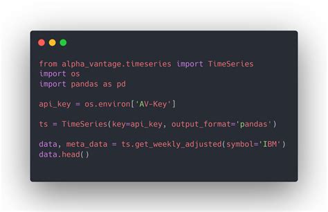 Alpha Vantage Api Python Tutorial Analyzing Alpha