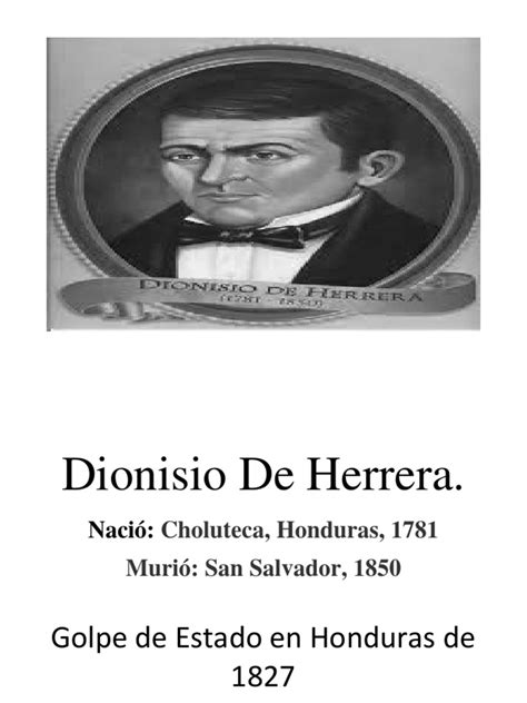 Dionisio De Herrera Pdf Honduras Centroamérica