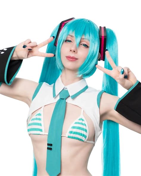 Hatsune Miku Swimsuit Miku Bikini Cosplay