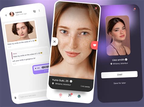 dating app design mobile app by lazy kar for lazyinterface ui ux team