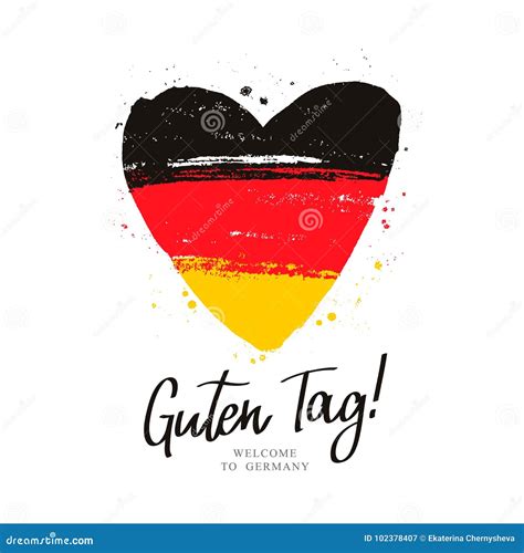 Hello From Germany People Design Cartoon Vector