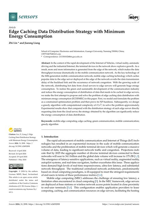 Pdf Edge Caching Data Distribution Strategy With Minimum Energy