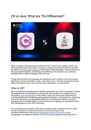 C Vs Java What Are The Differences Pdf