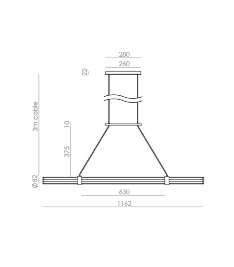 Aluminium And Walnut Wood Cylindrical Linear Pendant Lighting Collective