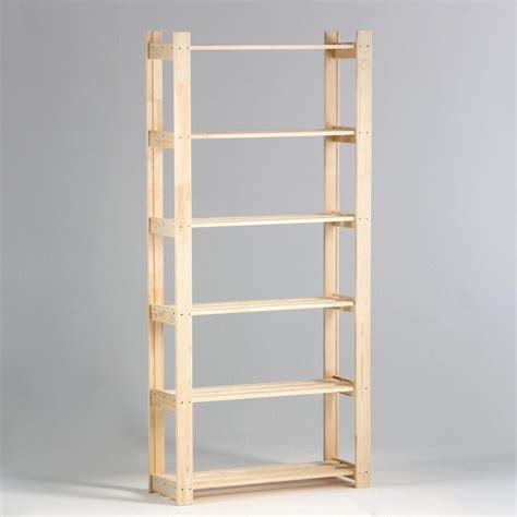 Стелаж деревяний Massiv полиць 6 1800x900x300 мм Сосна купити онлайн на Rozetka