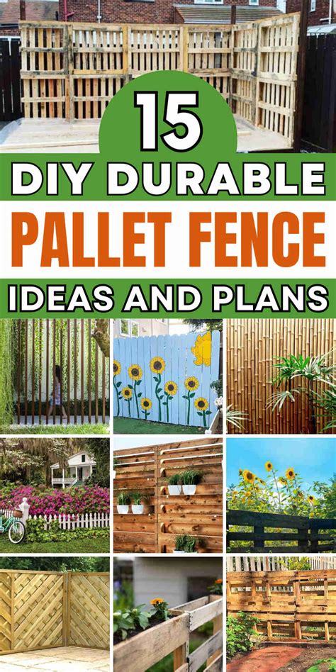 15 Functional Diy Pallet Fence Plans For Garden Enclosures