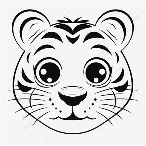 개요 스케치 드로잉을 색칠하기위한 귀여운 호랑이 얼굴 벡터 호랑이 눈 그리기 호랑이 눈 개요 호랑이 눈 스케치 Png 일러스트 및 벡터 에 대한 무료 다운로드