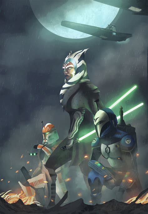 Drew Ahsoka Rex And Bo Katan For My Friend After The Star Wars Hype