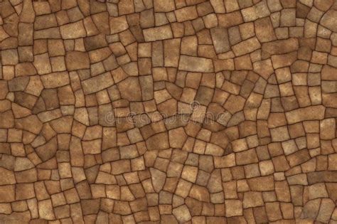 Seamless Tileable Texture Of A Stone Wall In Brown Tones Stock