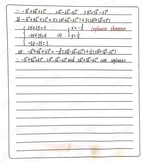 Solved Define Collinear And Coplanar Vectors Prove That Vector A