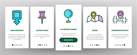 marker pointer gps map onboarding icons set vector 10155053 vector art