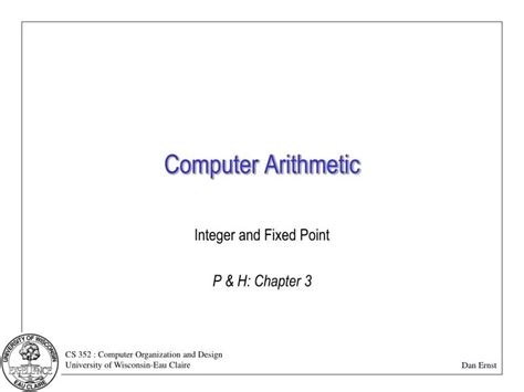 Ppt Computer Arithmetic Powerpoint Presentation Free Download Id6318285