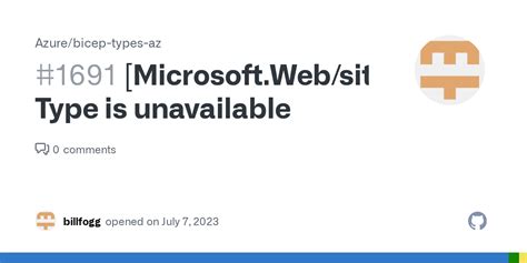 Microsoftwebsites Type Is Unavailable · Issue 1691 · Azurebicep